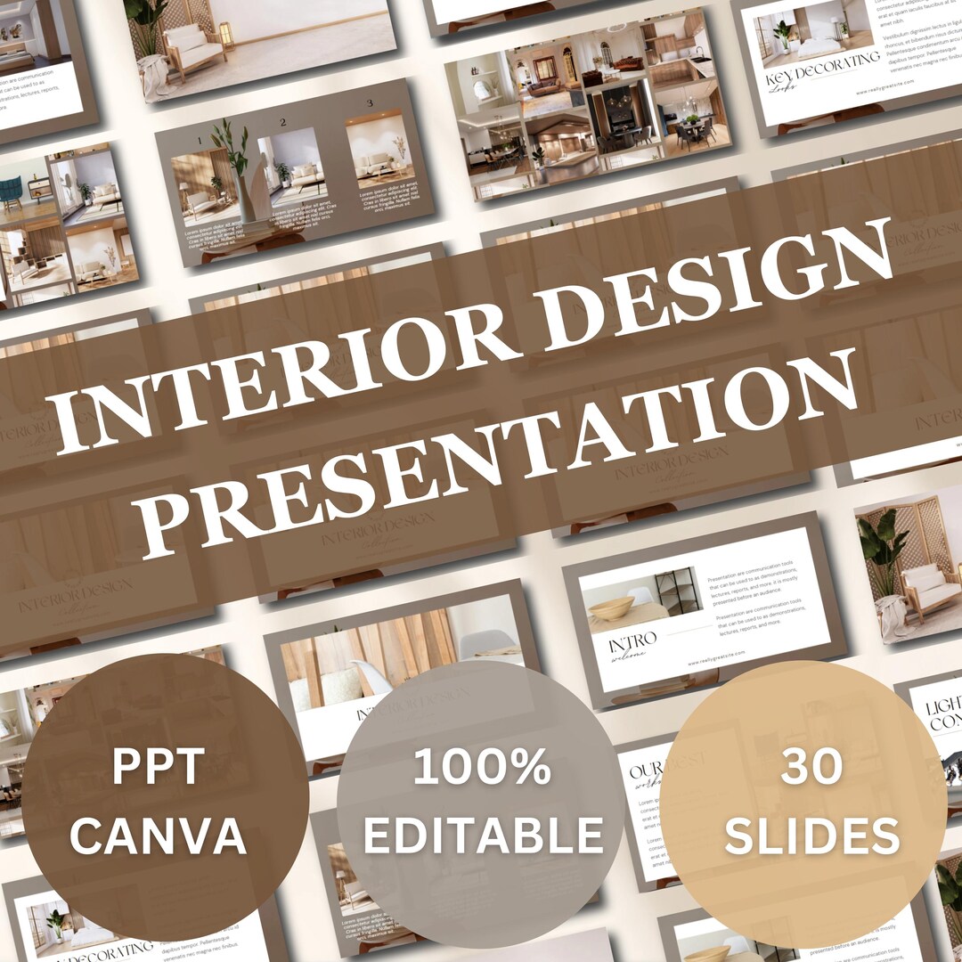 Interior Design Presentation Template: Modern Moodboard (powerpoint ...