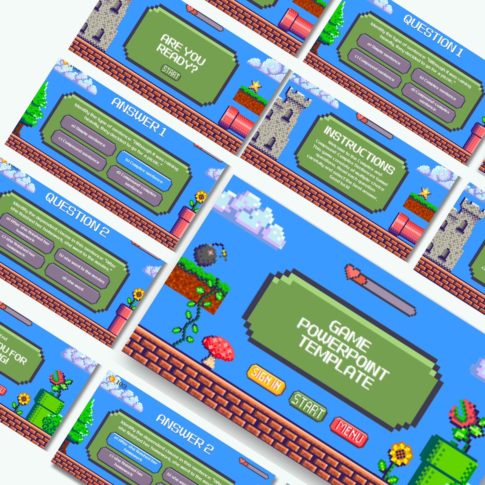 Game Powerpoint Tempate | Customizable Powerpoint Game | Quiz Games ...