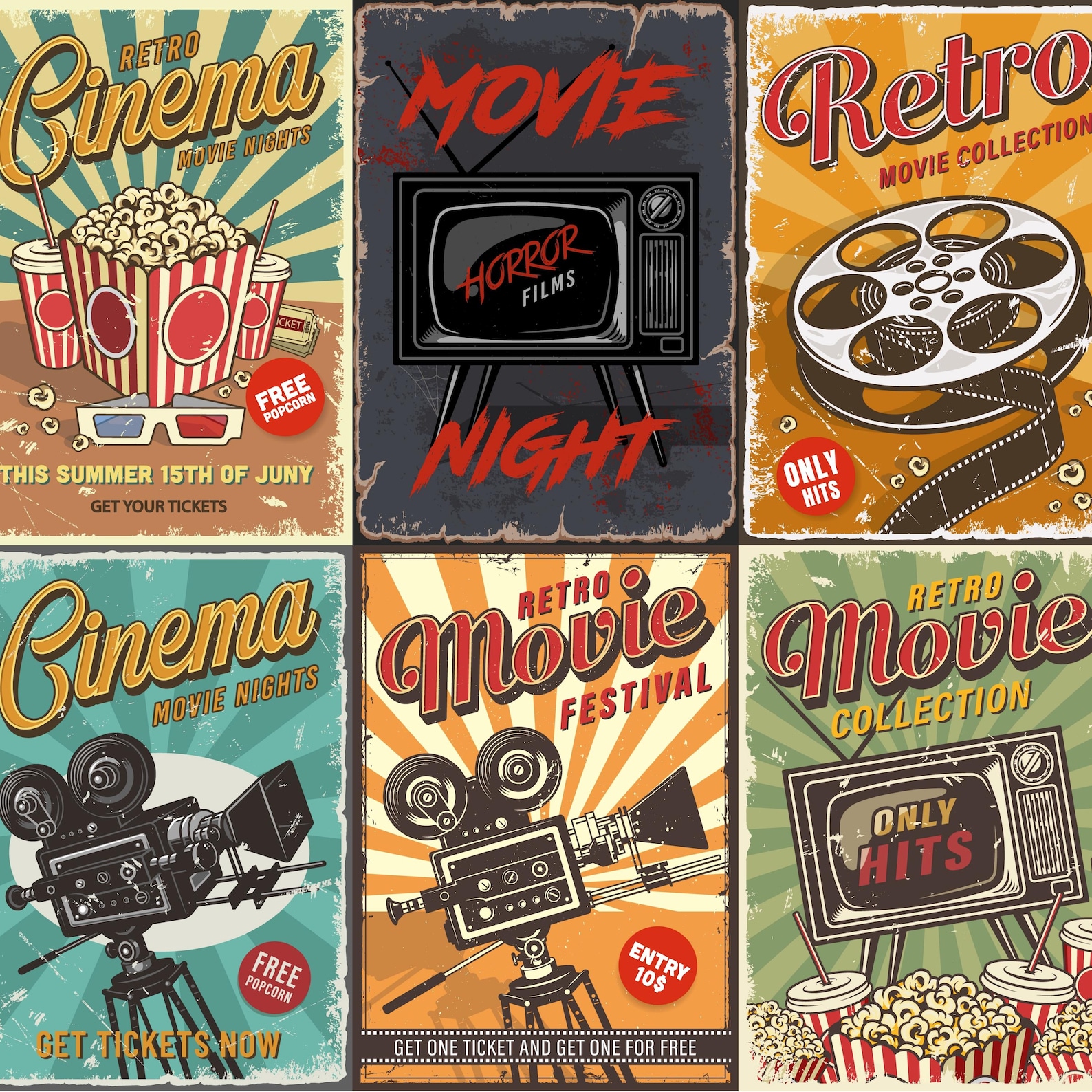 Retro Powerpoint Template, Retro Powerpoint Theme, 70s, 80s Style ...