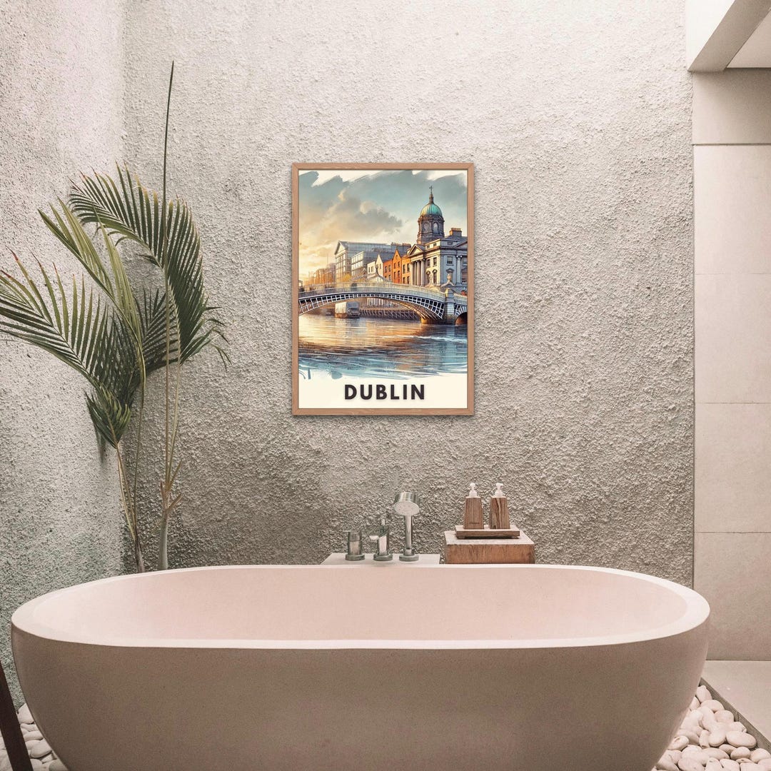 Dublin Digital Download, Ireland Poster, Dublin Gift, Travel Poster ...