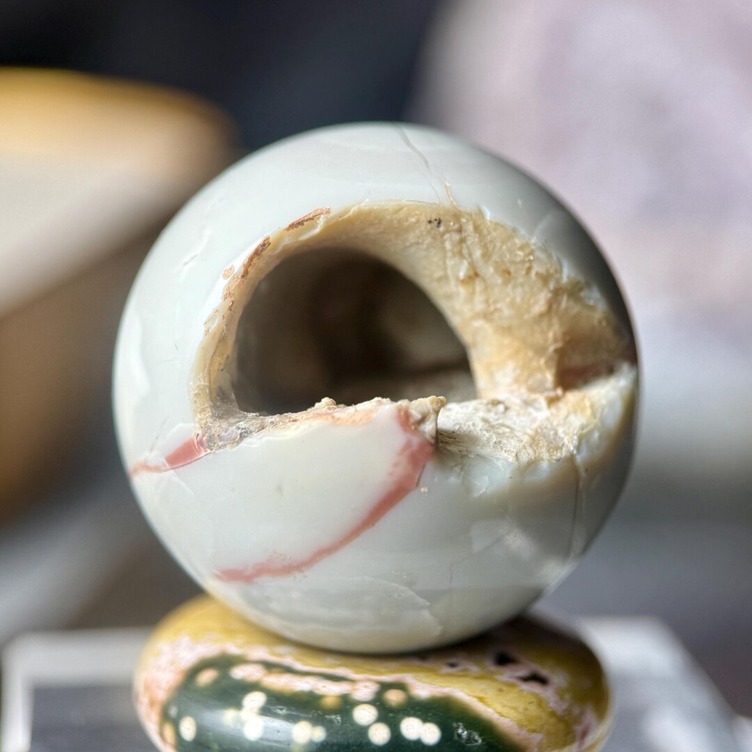 Purple Hyacinth Jasper Sphere, Palm Stone, Slab - Etsy