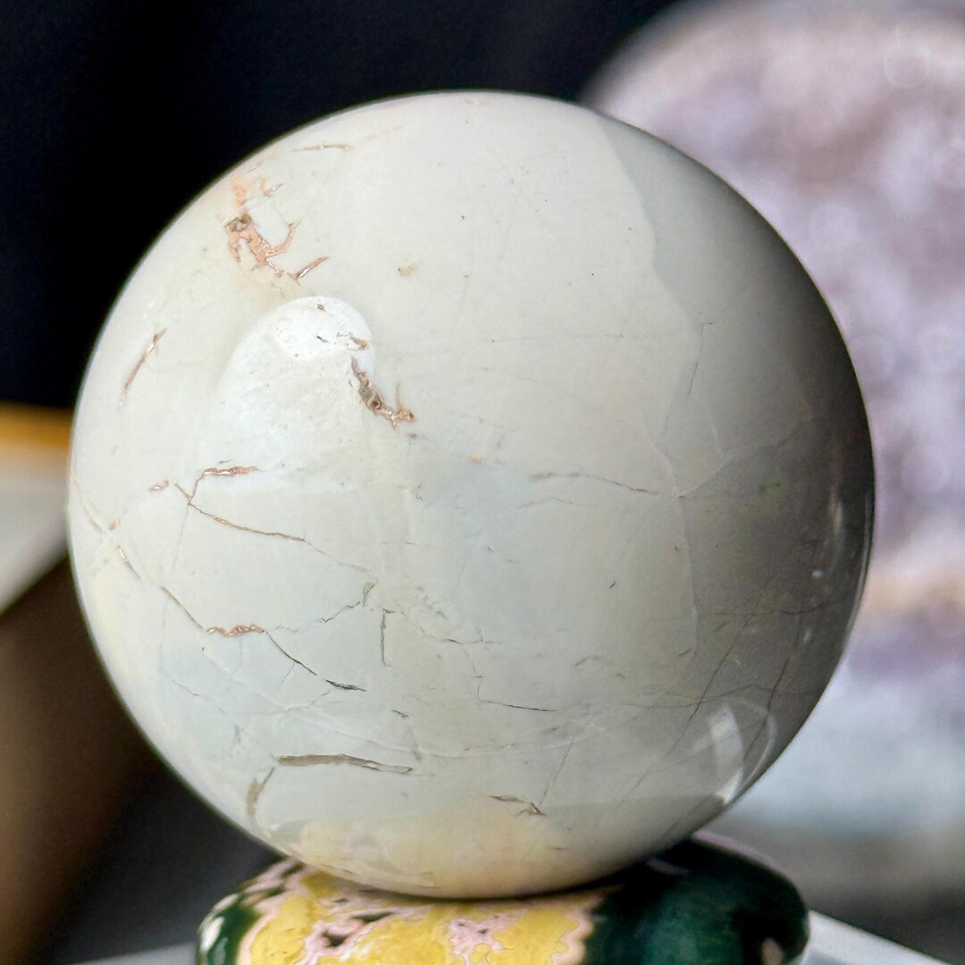 Hyacinth Jasper Sphere, Pocket Palm Stone - Etsy