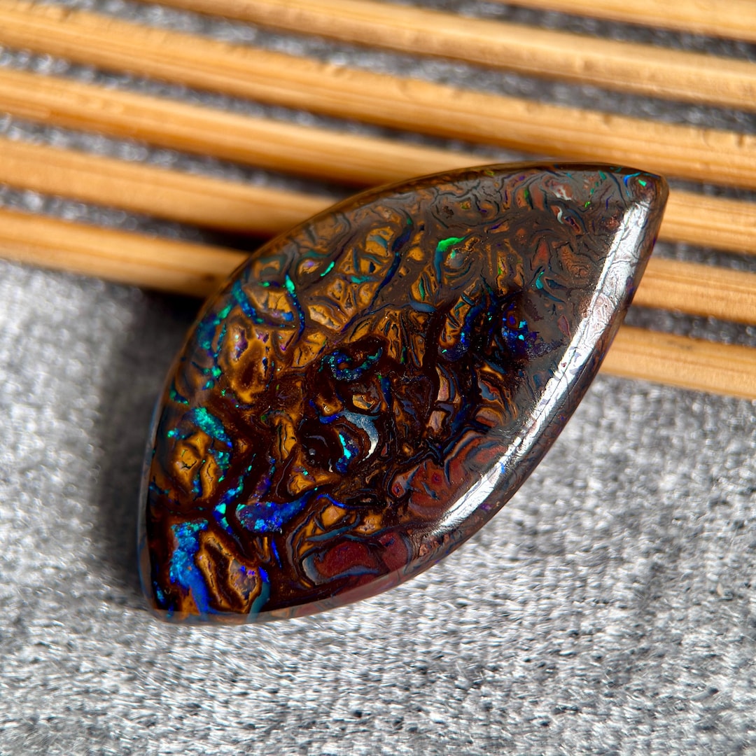 25.43CT Natural Australian Boulder Opal | Loose Stone Colorful Opal ...