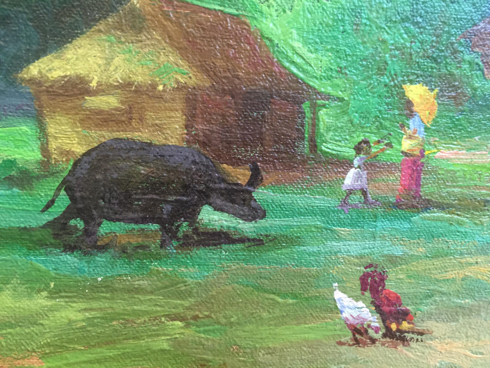 Vintage Philippine Paintings by Filipino Artists: Franco - Village ...