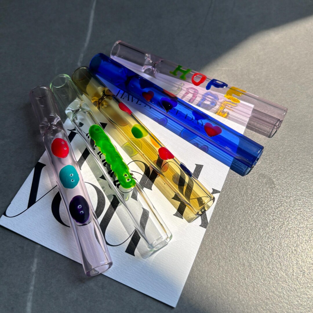 Personalized 4" Glass Pipe: Custom Hand-drawn Name - Etsy