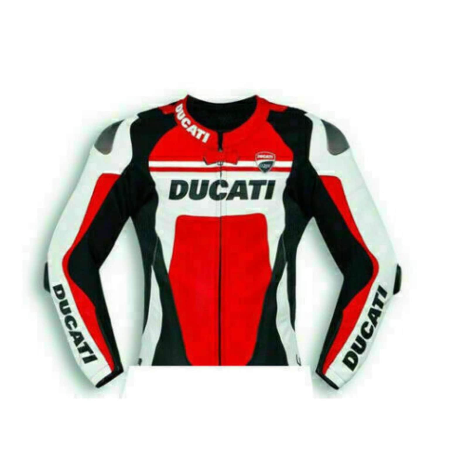 Real Leather Ducati Motogp Racing Jacket for Men's Ducati Leather Motorcycle Racing Jacket Sport ...