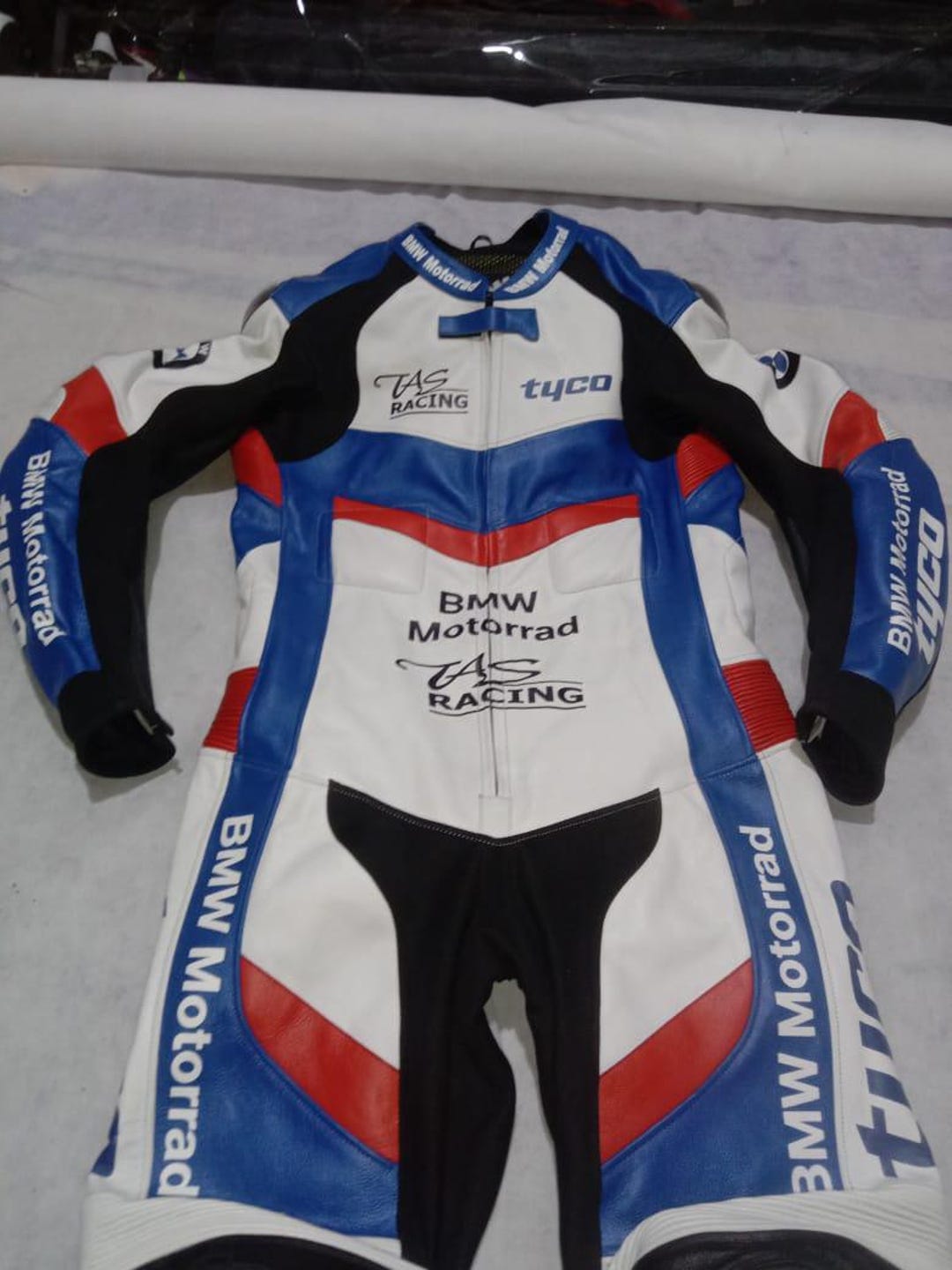 Handmade BMW Motorbike Racing Suit, Top Grain Cowhide Leather Suits ...