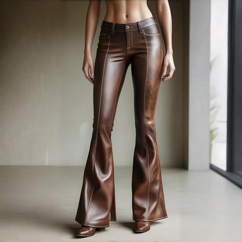 Skinny Leather Pants - Etsy
