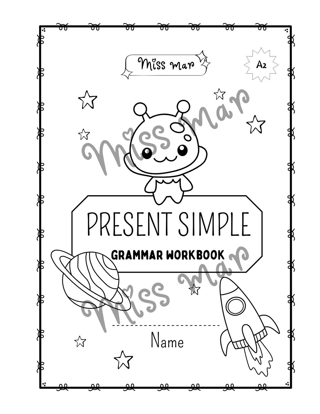 Present Simple Tense - Workbook - Etsy