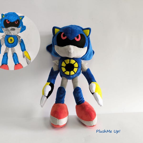 Metal Sonic Bootleg Plush - Etsy