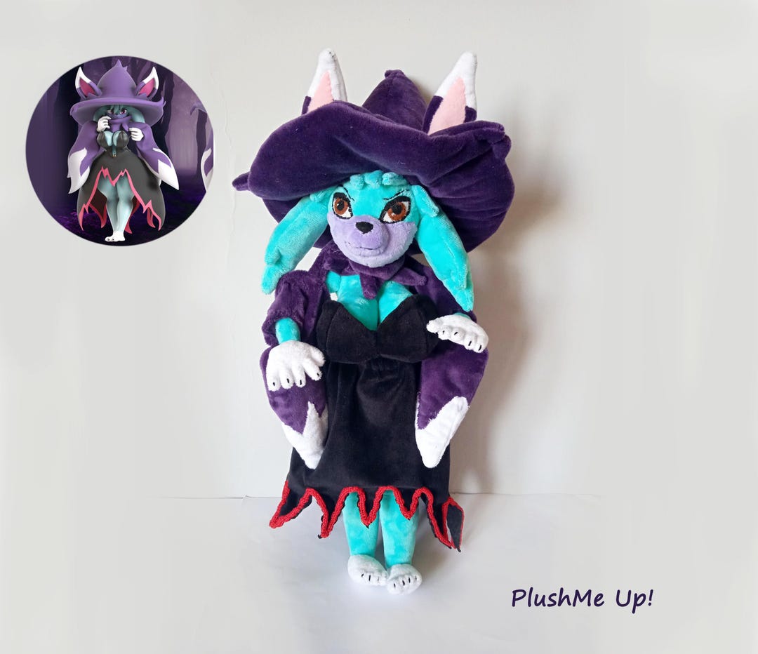 Ccustom Furry Plush Toy From Drawing • Handmade OC Character Plushie ...
