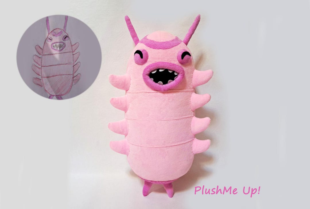 Custom Plush Made to Order Plush Figure Larve, Drawing Toy, Picture to ...