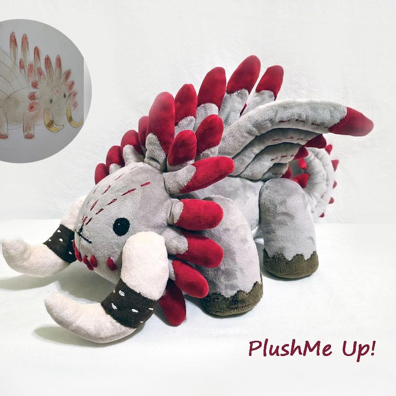 Custom Made Dragon Plush - Etsy