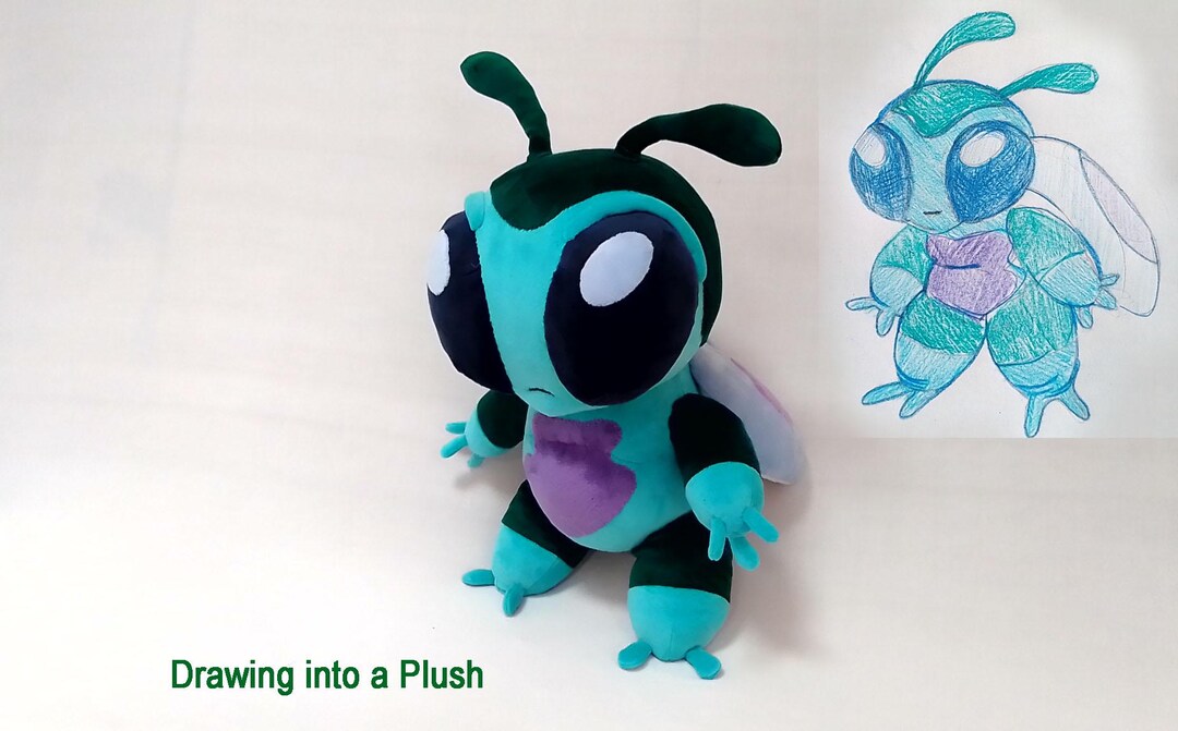 Custom Plush Made to Order Plush Alien, Drawing Toy , Picture to Toy ...