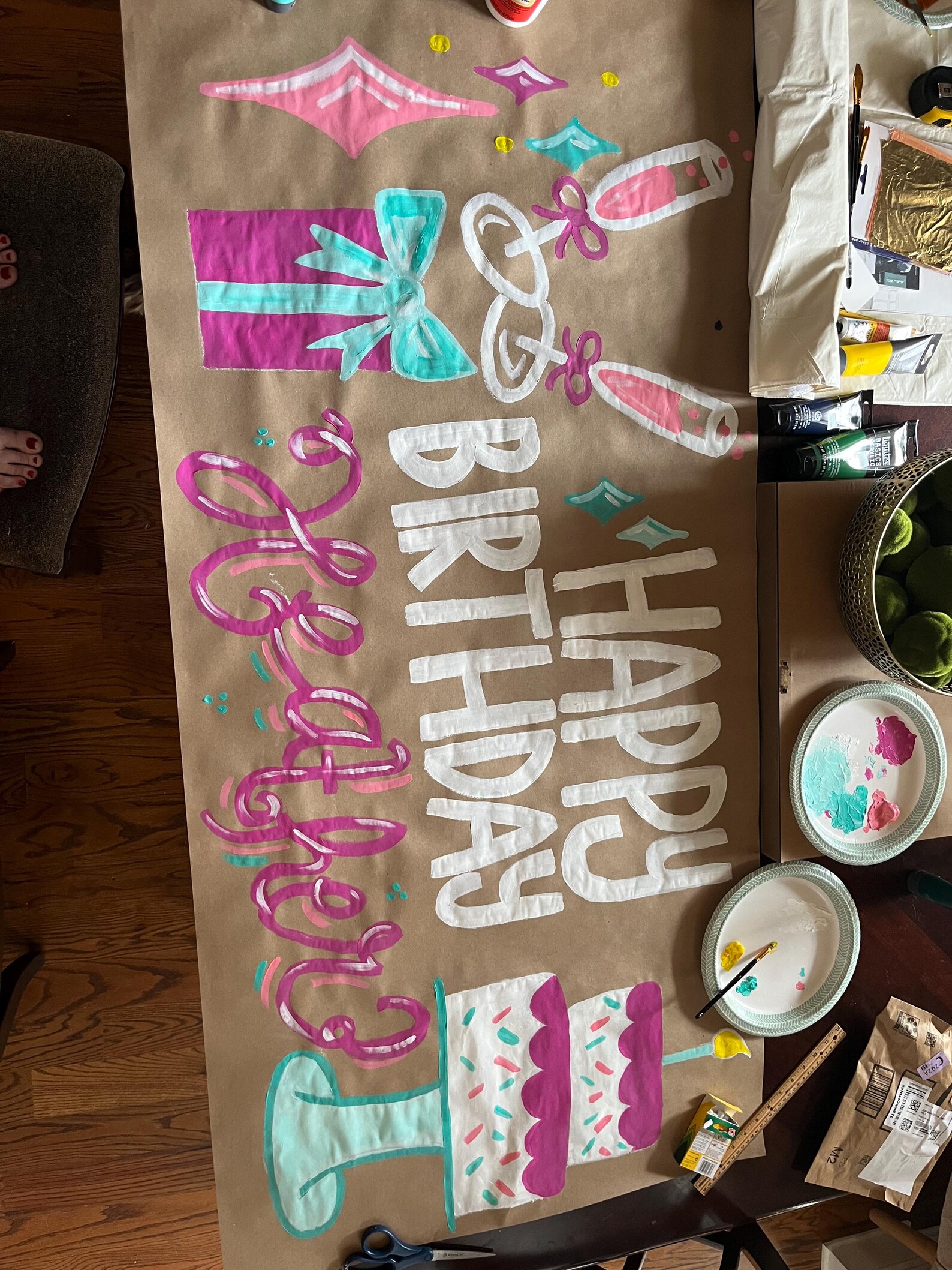 Personalized Hand-painted Banner - Etsy