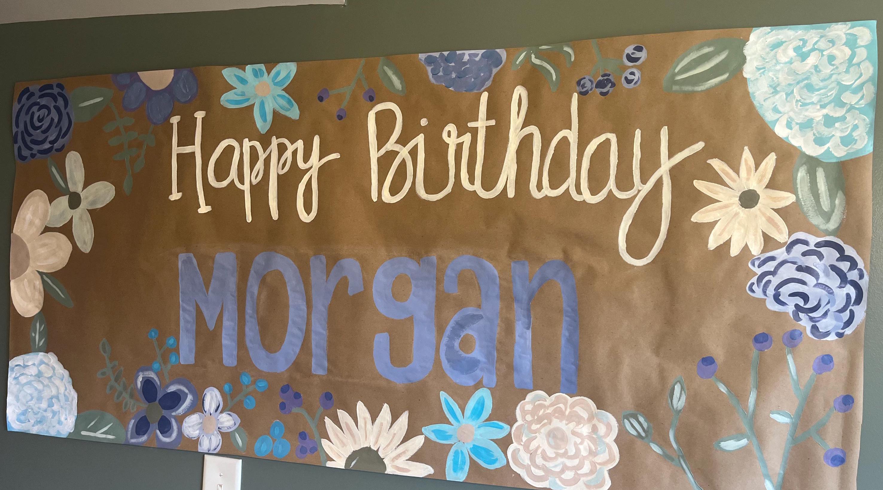 Personalized Hand-painted Banner - Etsy