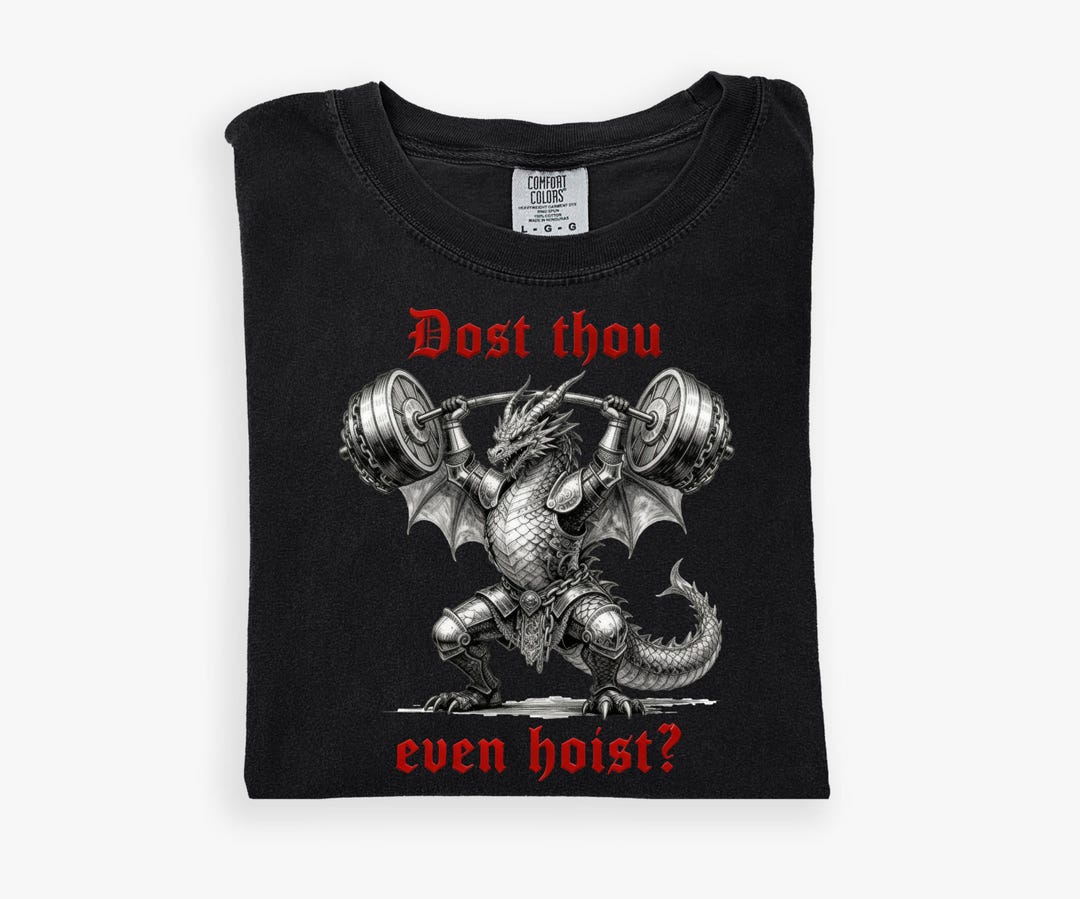 Funny Medieval Dragon Ren Faire Shirt, Ren Faire Gym Tee, Renaissance ...