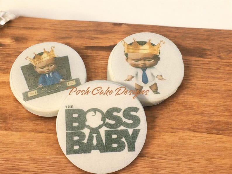 24 Assorted African American Boy Boss Baby Oreo or Cupcake Toppers. - Etsy