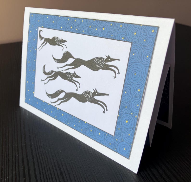 Howling Wolves Pop-up Birthday Card: DIY Template (printable PDF Card ...