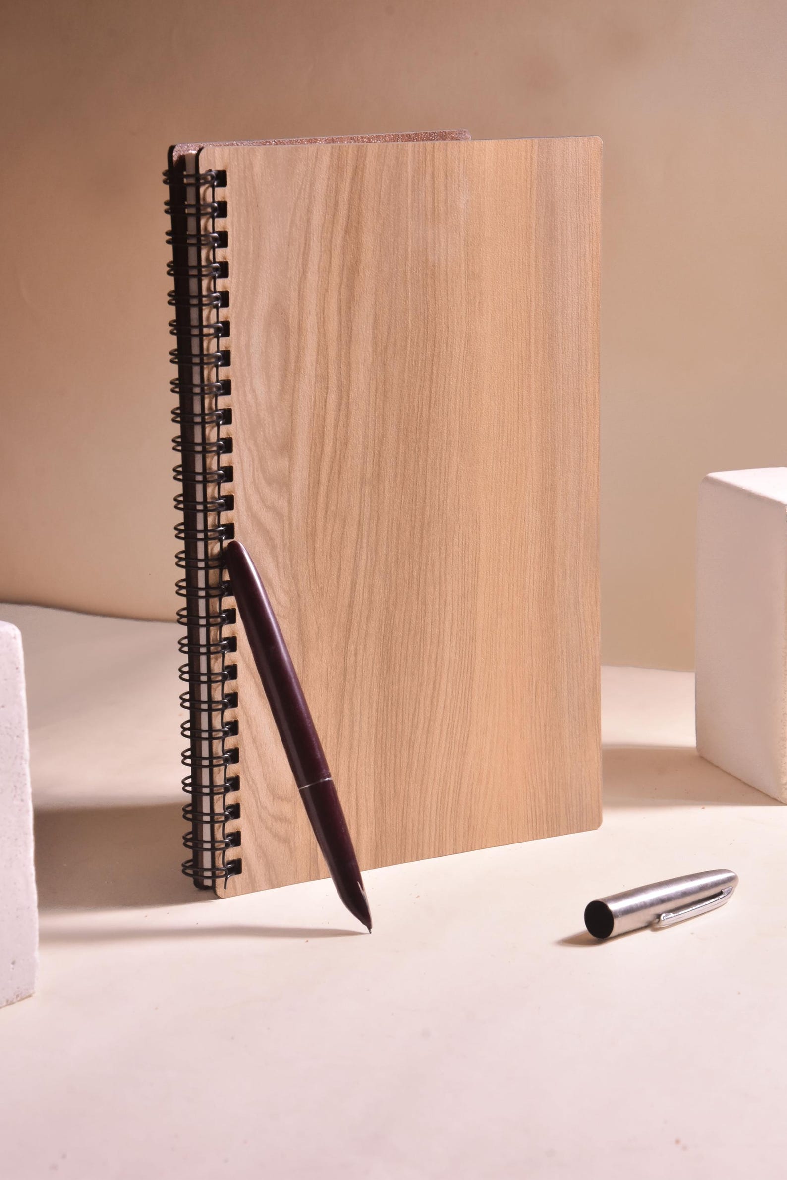 Personalized Wooden Diary – Custom Engraved Journal | Refillable Travel ...