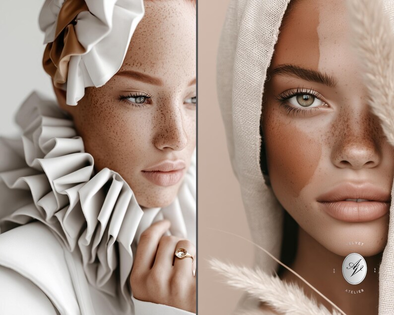 190 Natural Beauty AI Image Collection | Diverse Women & Vitiligo ...