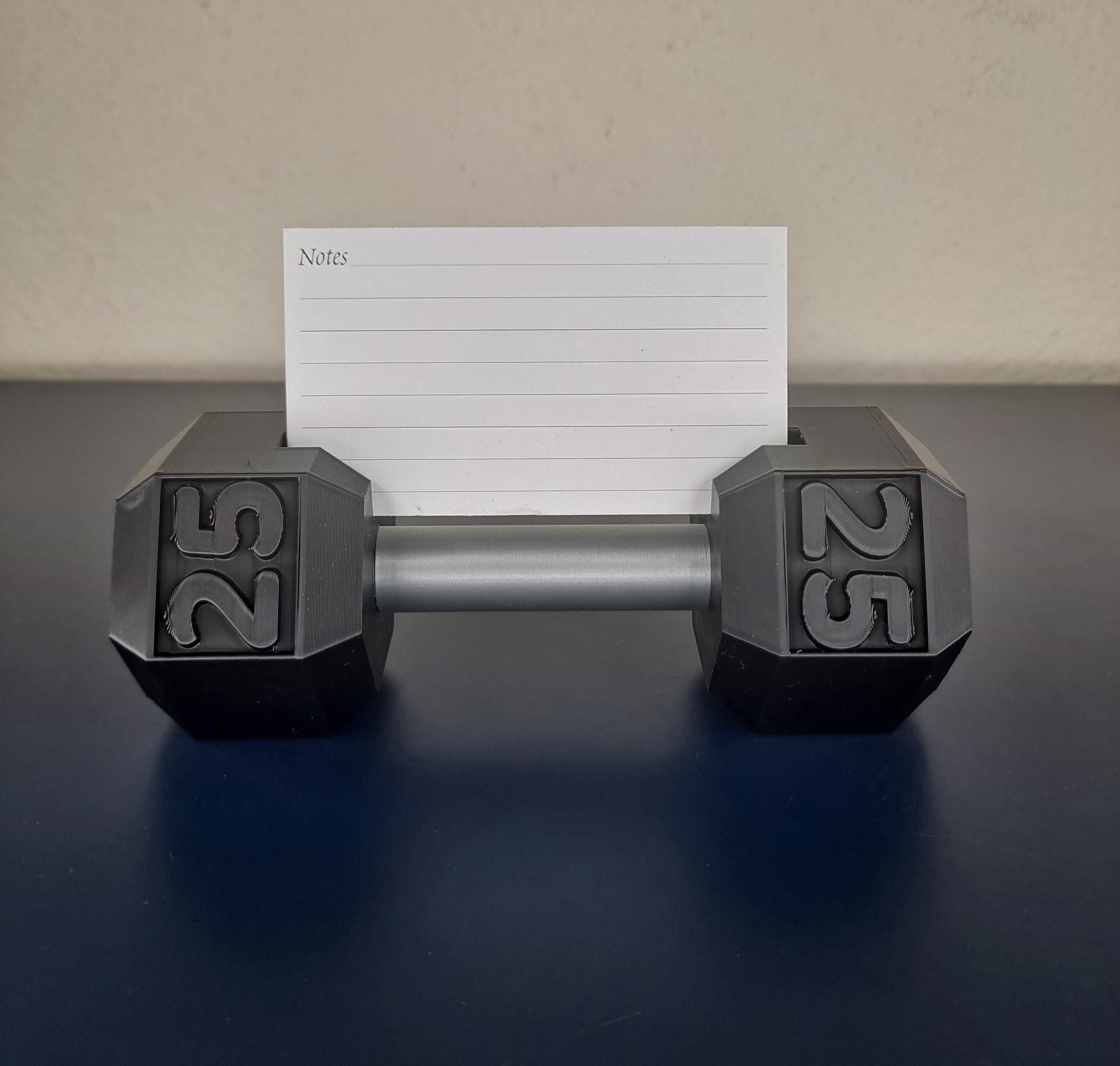 Dumbbell Business Card Holder | Gym Desk Accessory | Fitness Gift for ...