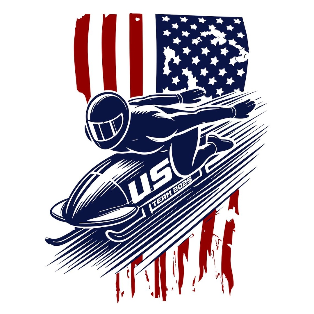 IBSF 2025 USA Bobsleigh Team Digital Design | Sledding Sports Graphic ...