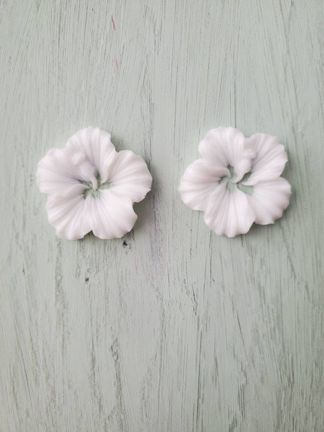 Resin Hibiscus Applique: Vintage Style Furniture Decor (set of 2) - Etsy