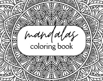 Printable Mandala Colouring Book - Etsy