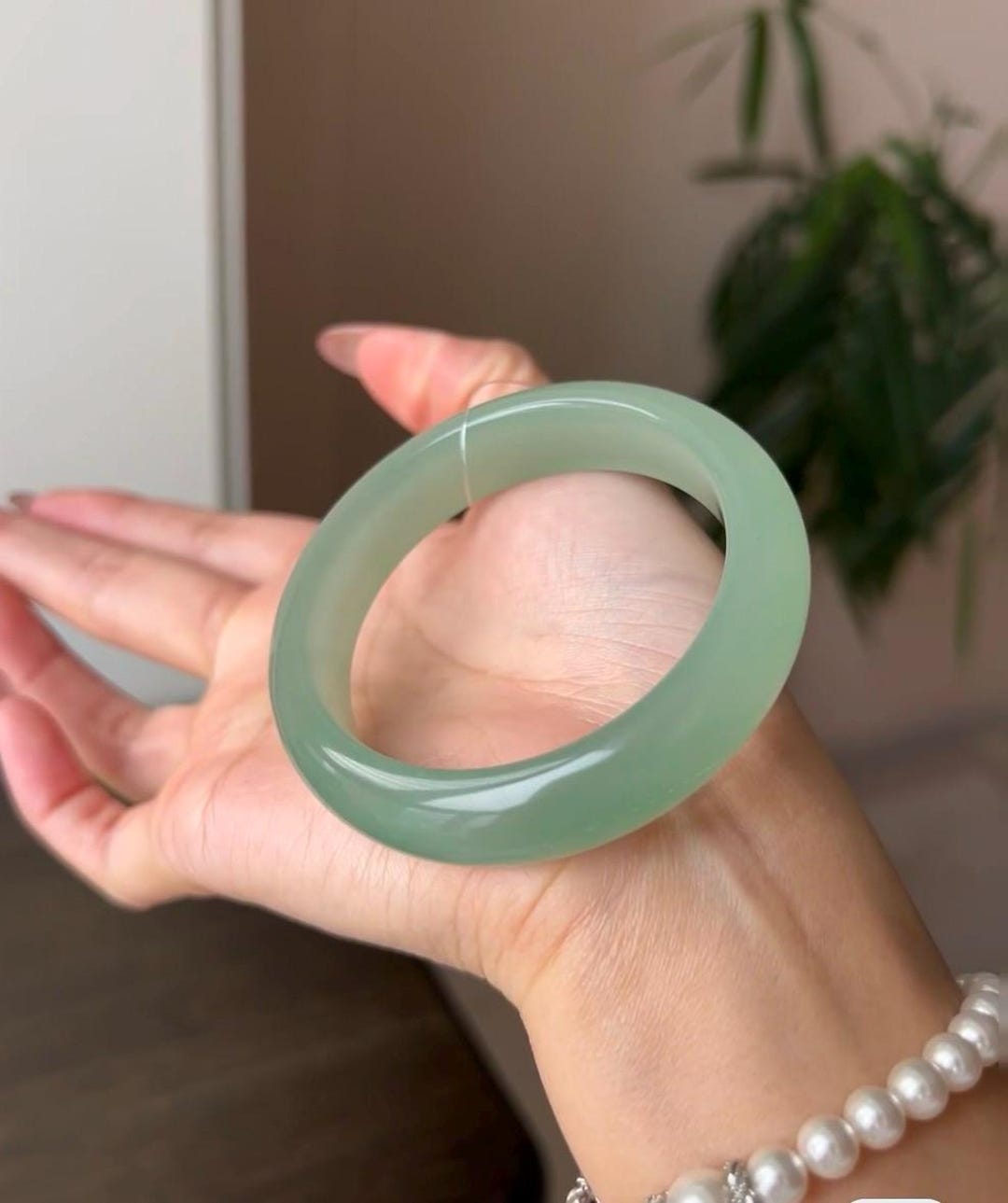 Certified Type A 100% Natural Green Jade Bangle: Healing Gemstone ...