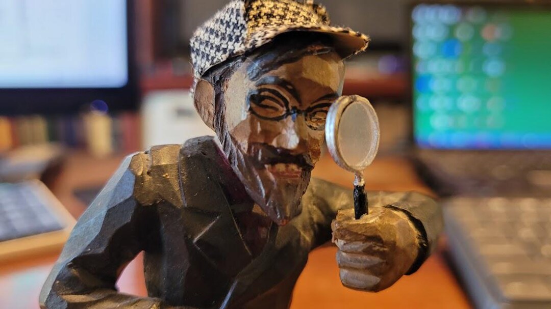 Hand-carved Sherlock Holmes in Disguise - Etsy