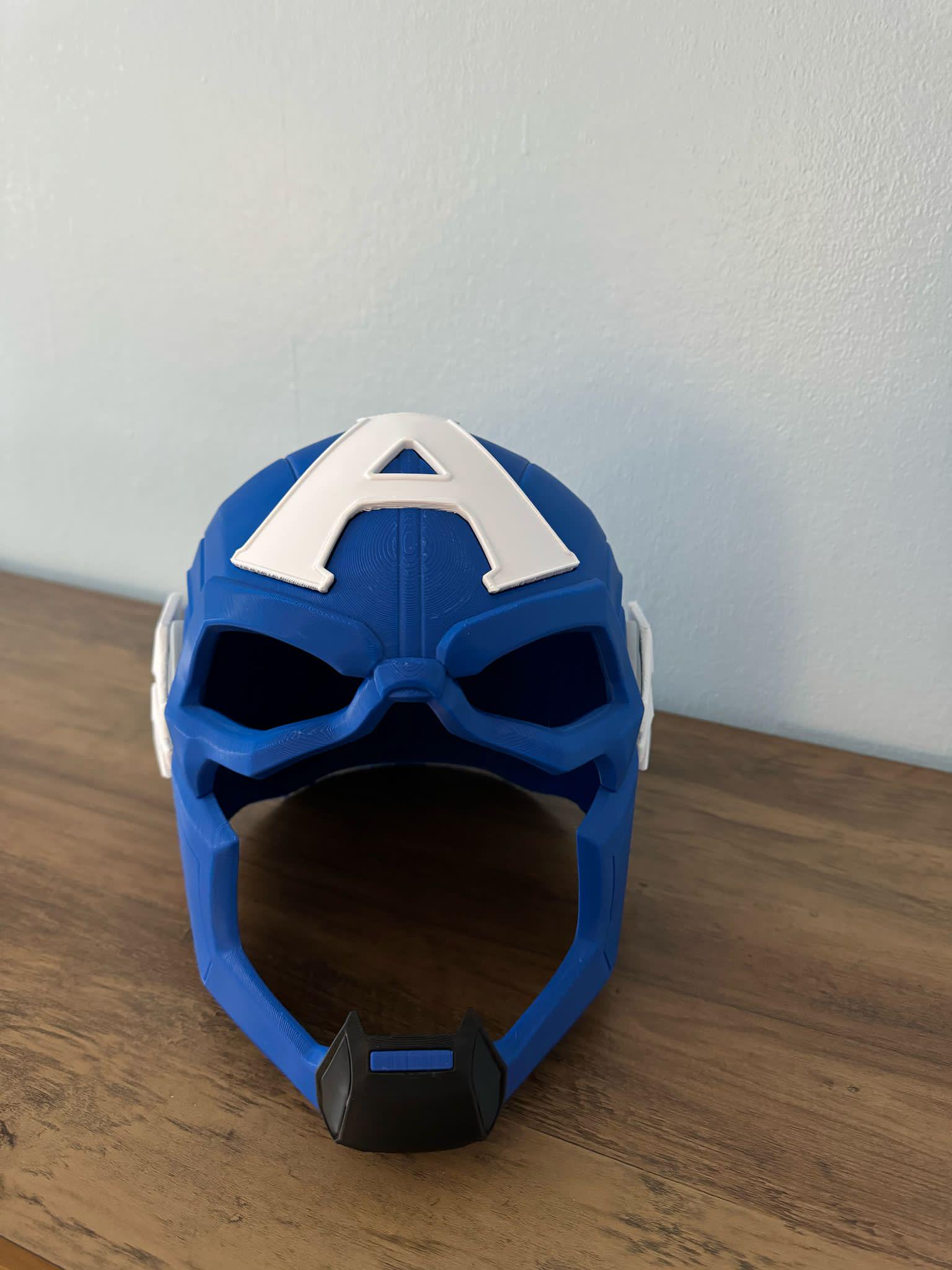 3d-printed Heroic Star-spangled Helmet – Customizable Cosplay Prop or ...