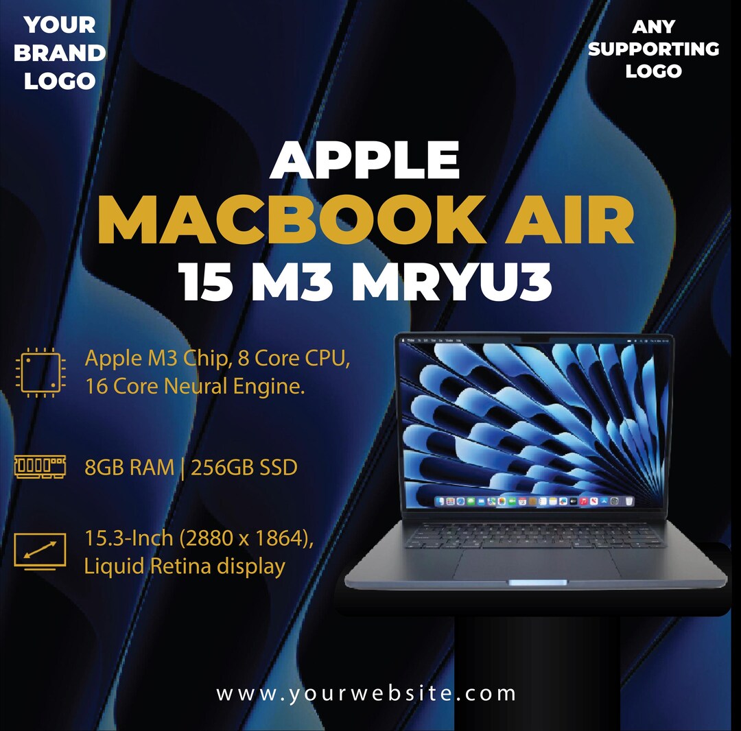 Tech Product Promo Flyer Template | Laptop Advertisement Design ...