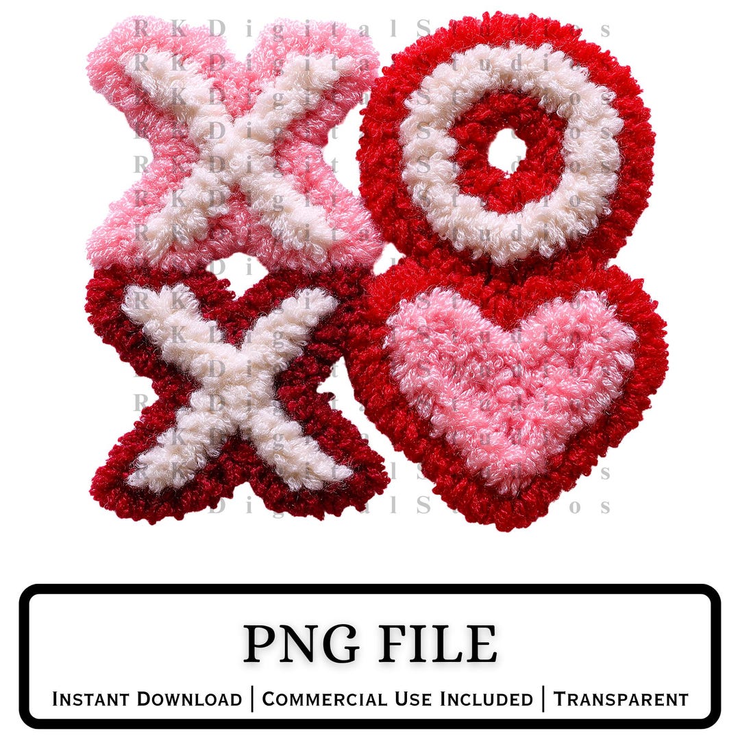 Yarn XOXO Valentine PNG | Cozy Love Texture | Shirt Mug Tote Print ...