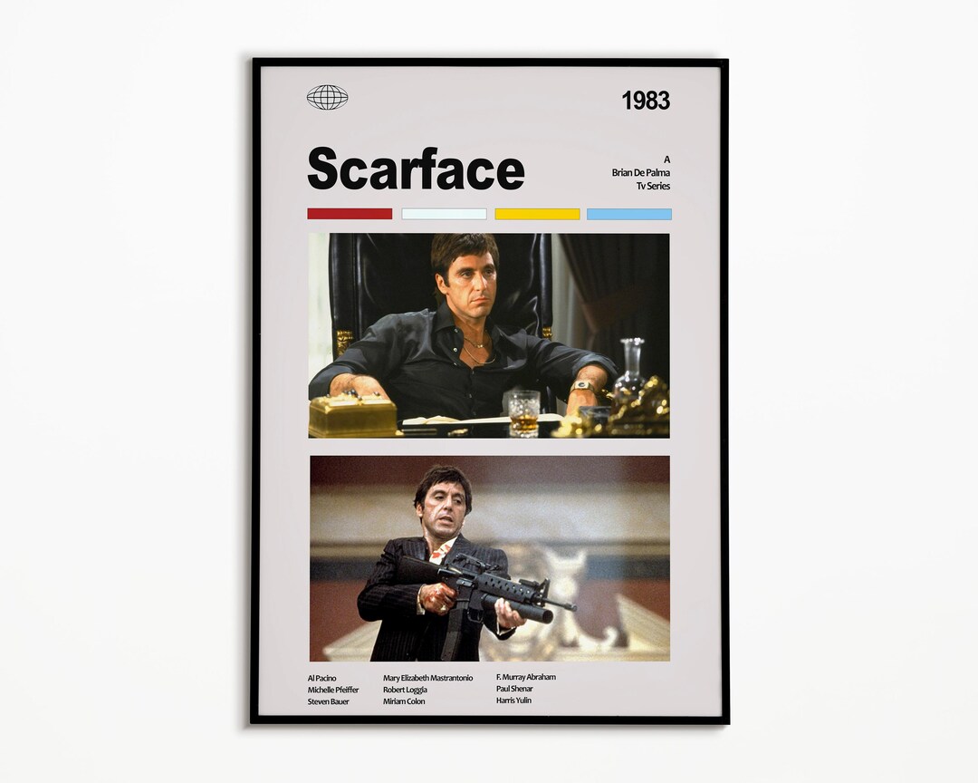 Scarface | Scarface Poster | Minimalist Poster | Vintage Retro Wall ...