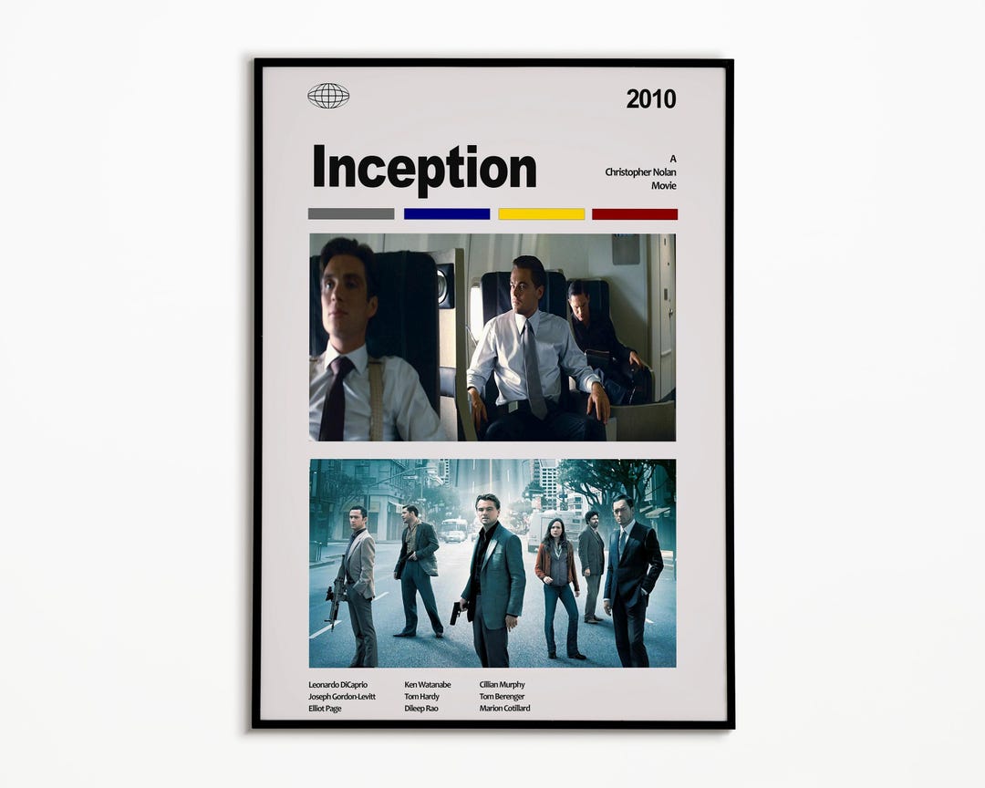 Inception | Inception Poster | Minimalist Poster | Vintage Retro Wall ...