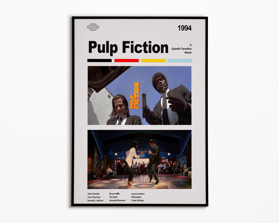 Pulp Fiction | Pulp Fiction Poster | Minimalist Poster | Vintage Retro ...