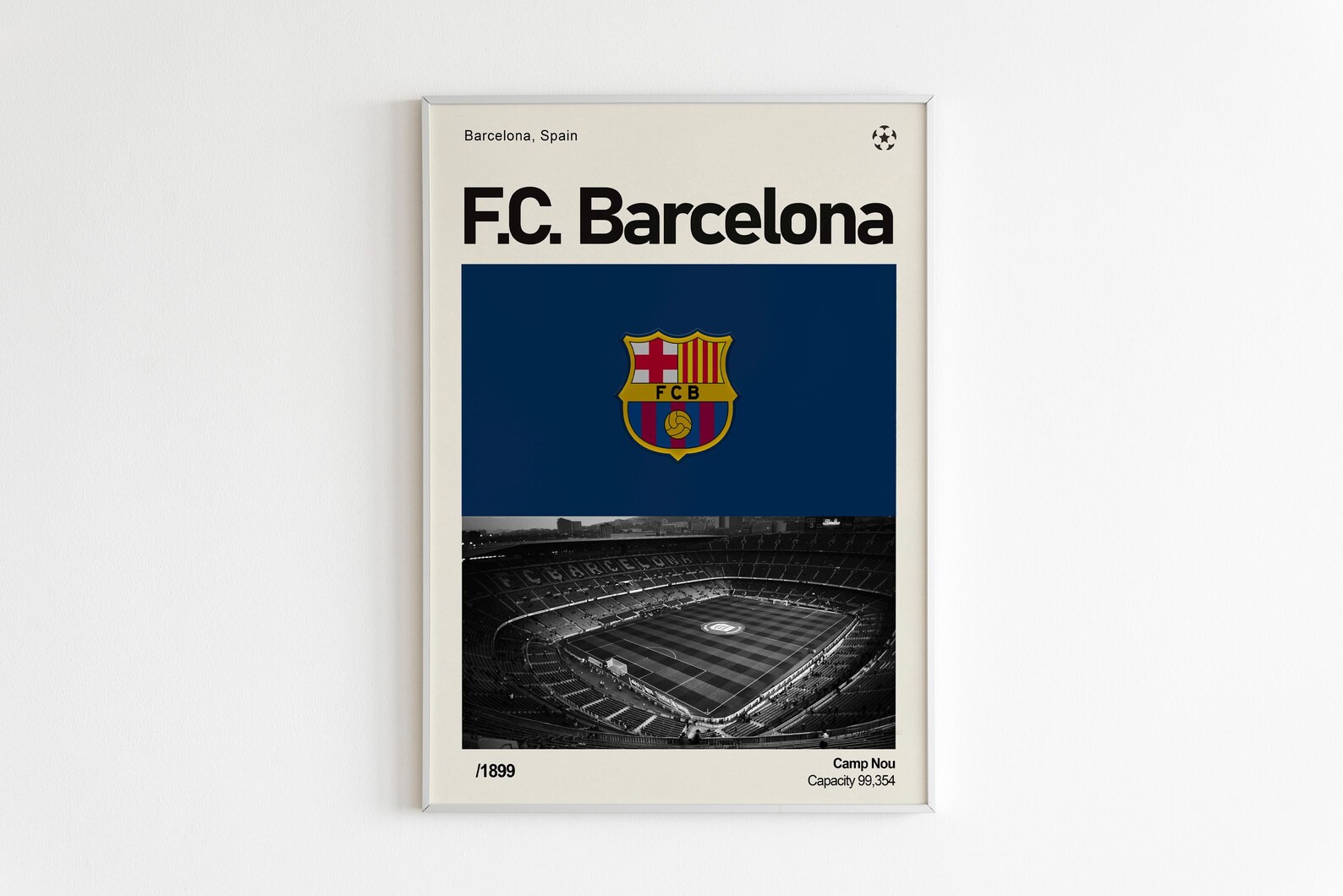 Barcelona FC | Barcelona FC Poster | Minimalist Poster | Gift | Wall ...
