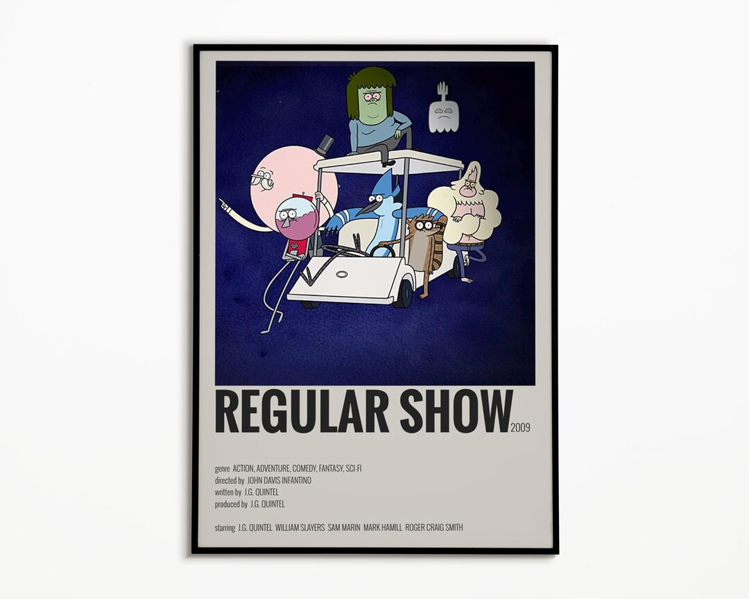 Regular Show | Regular Show Poster | Minimalist Poster | Vintage Retro ...