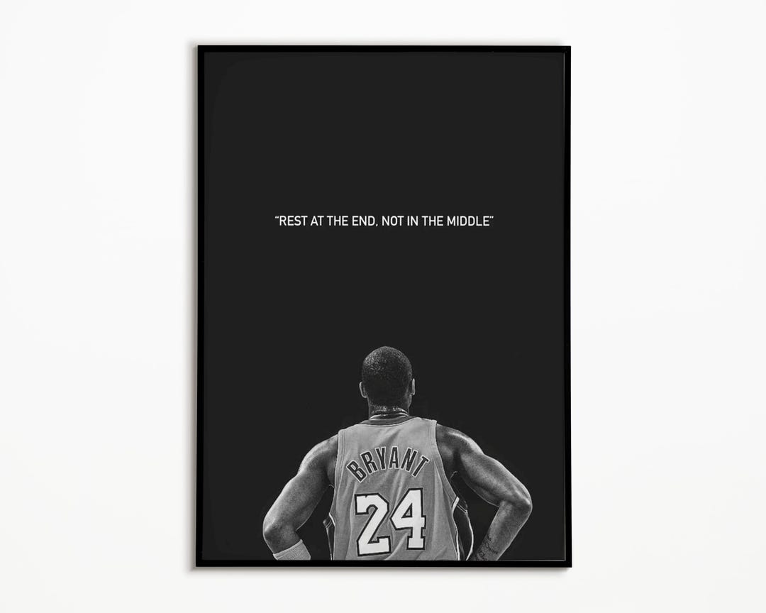 Kobe Bryant | Black Mamba Poster | Minimalist Poster | Motivation ...