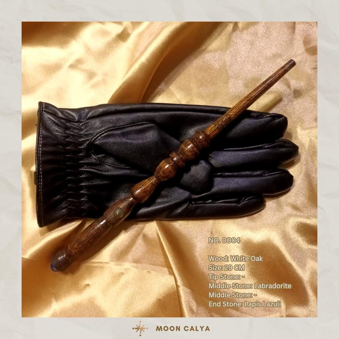 No.0004 Handmade Magic Wand - Custom Witchcraft Wand - Mystic Wood Wand ...