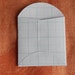 25 Graph Paper Mini Envelopes Grid Paper Envelopes Handmade Mini ...