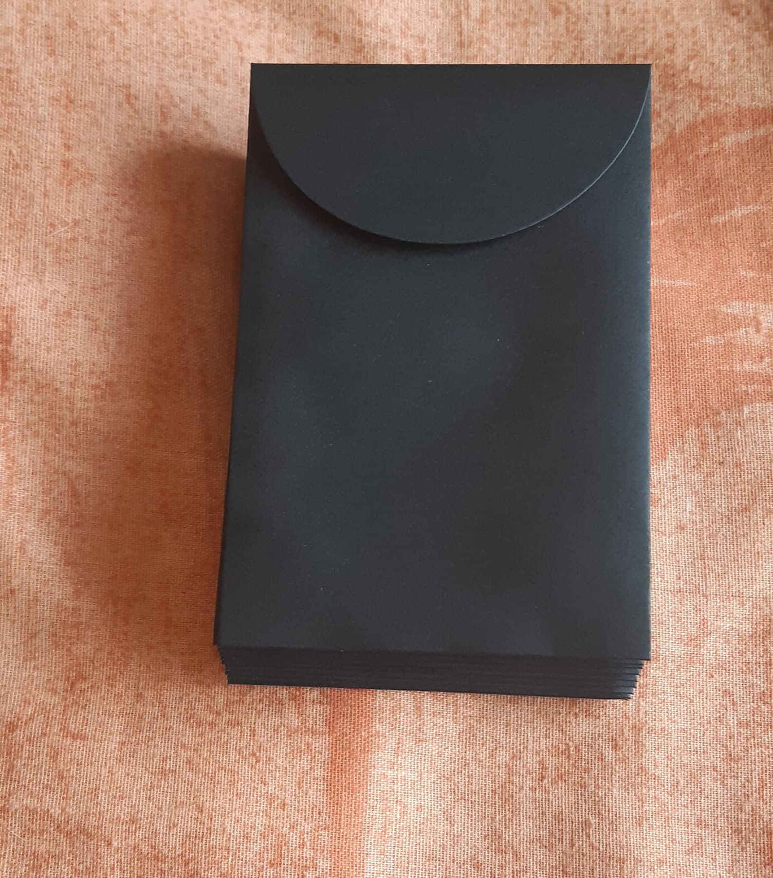 Mini Black Coin Envelopes - Set of 50 - Business Card Envelopes - 9cm X ...
