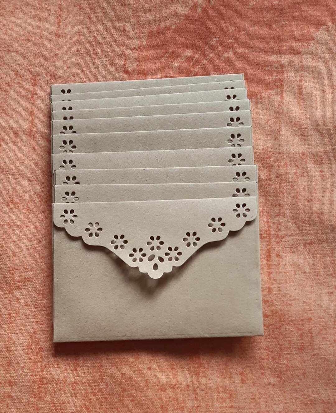 10 Small Brown Envelopes, Kraft Envelopes, Decorative Envelopes ...
