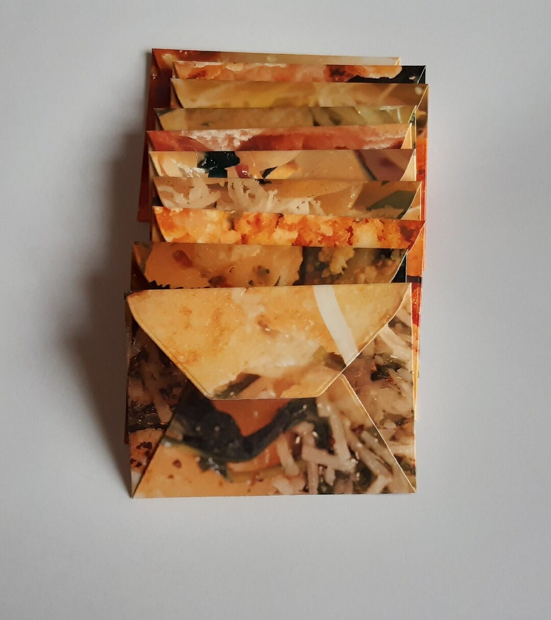 10 Mini Food Envelopes Recycled Magazine Recipe Envelopes food Themed ...