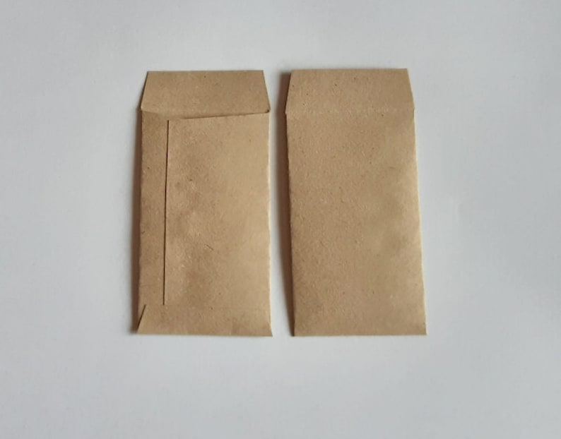 50 Brown Coin Envelopes Seed Envelopes Confetti Envelopes - Etsy UK