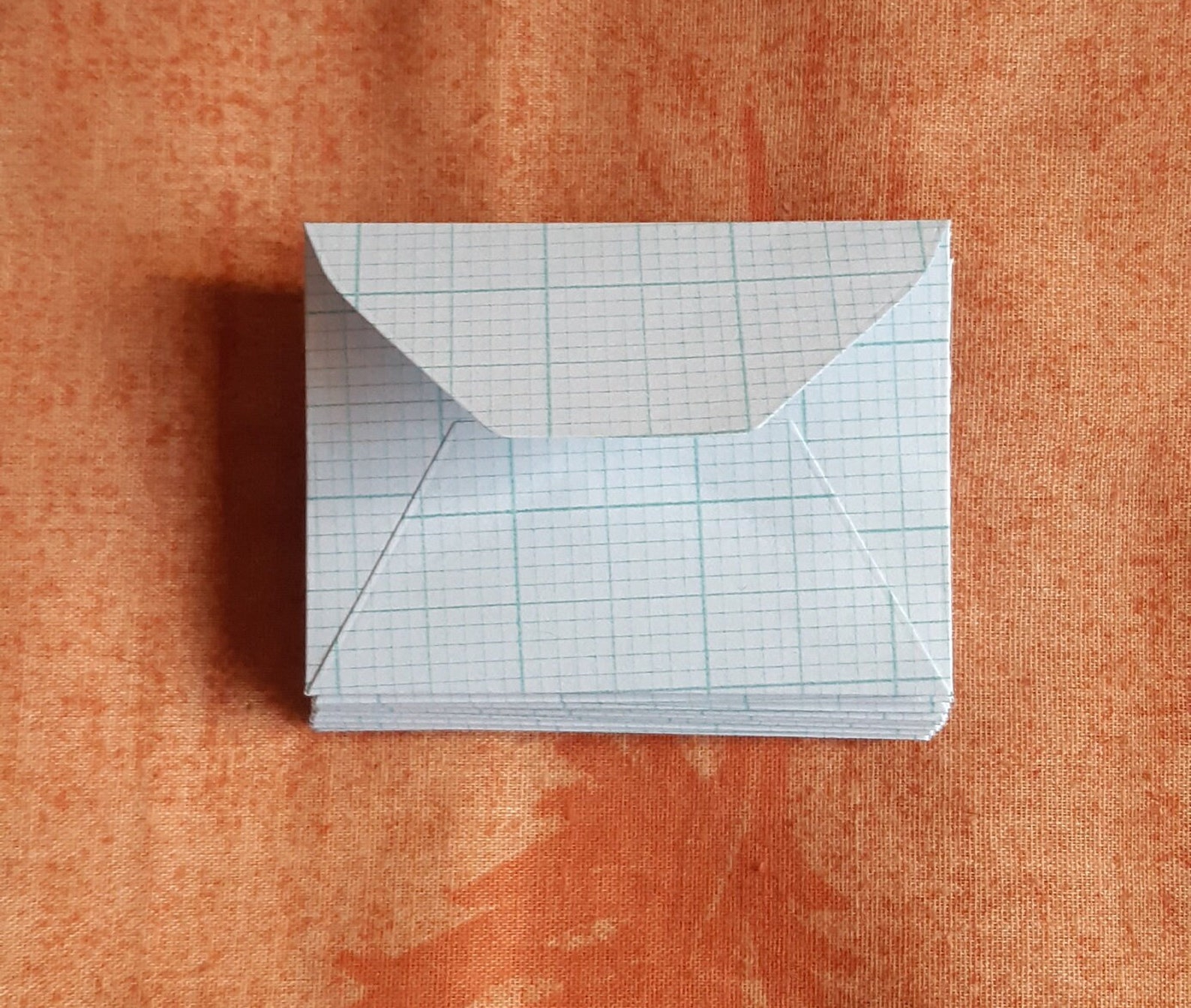 50 Mini Graph Paper Envelopes Recycled Grid Paper Envelopes Recycled ...