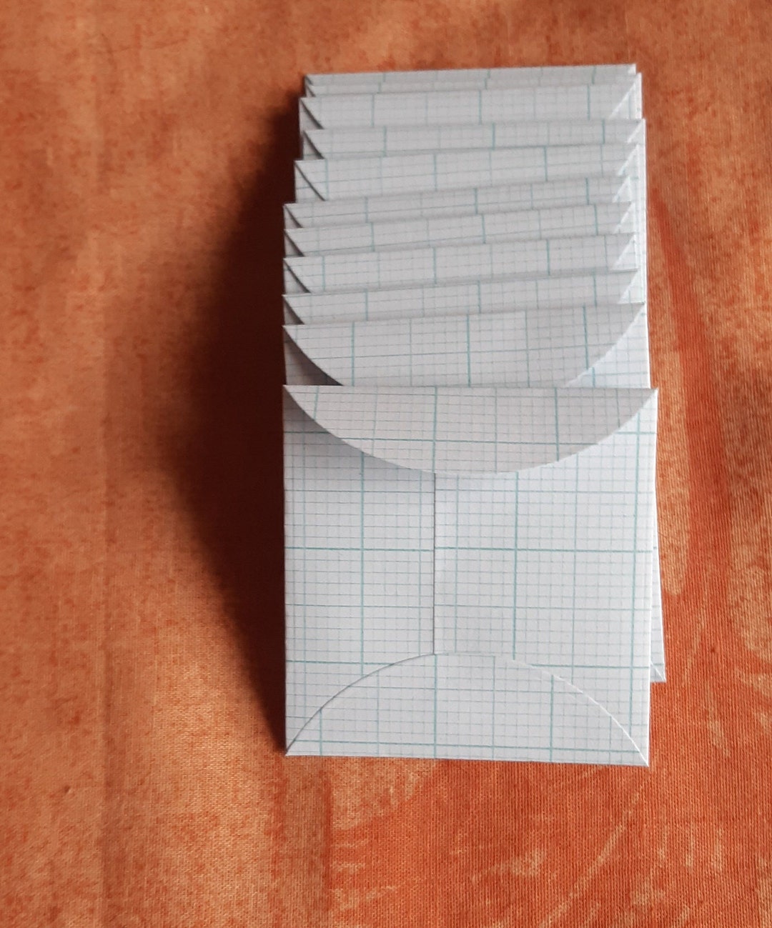25 Graph Paper Mini Envelopes Grid Paper Envelopes Handmade Mini ...