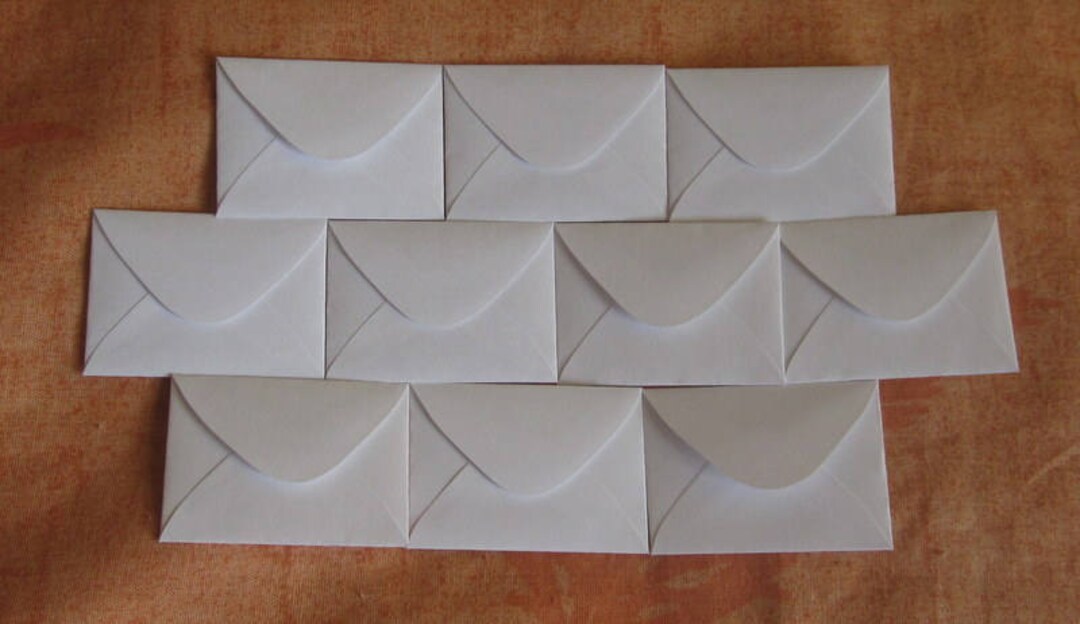 Tiny White Envelopes 10 Envelopes 1.5 X 2 Seed - Etsy