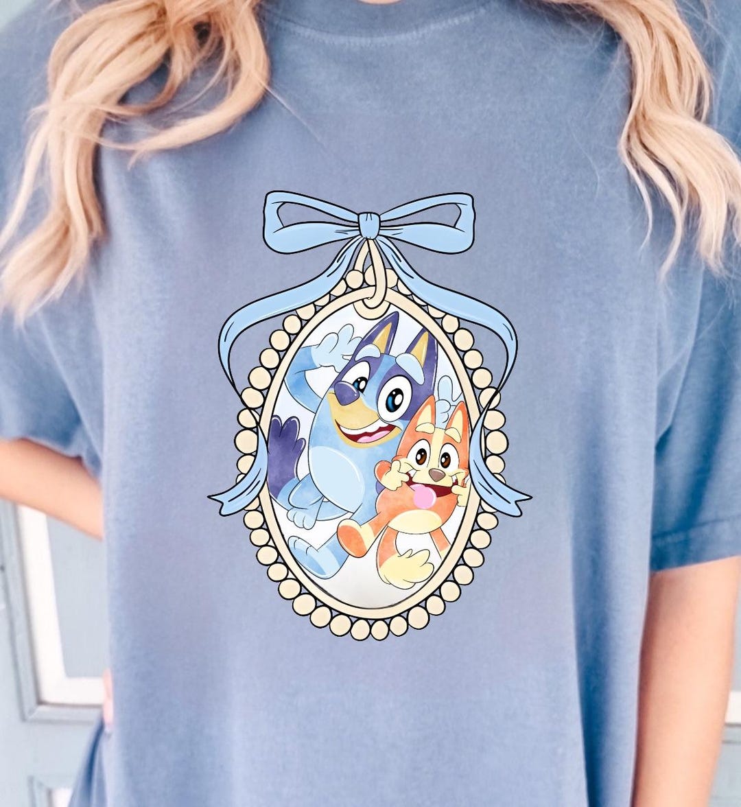 Blue Dog Coquette PNG - Bluey Coquette Digital Download - Bluey PNG - Etsy